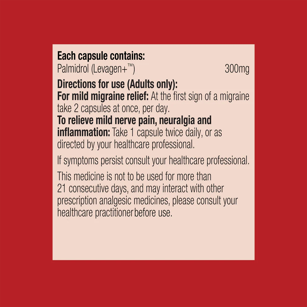 PainX Headache & Migraine 42 Capsules (previously Bio Absorb PEA ...