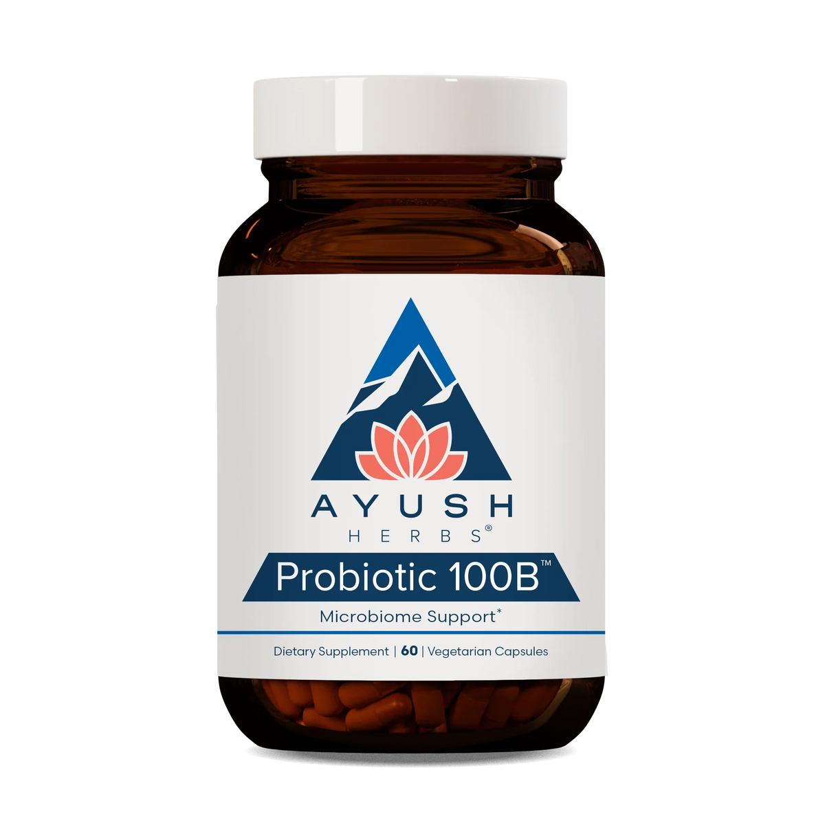 Probiotic 100B - High Potency Digestive Support - 60 Capsules ...