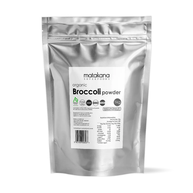 Broccoli Powder Organic 1kg – Matakana Pharmacy