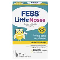 FESS Little Noses Saline Drops & Nasal Aspirator 25ml – Matakana Pharmacy
