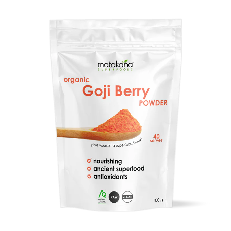 Goji Berry 20% Polysaccharide Organic Powder 100g – Matakana Pharmacy