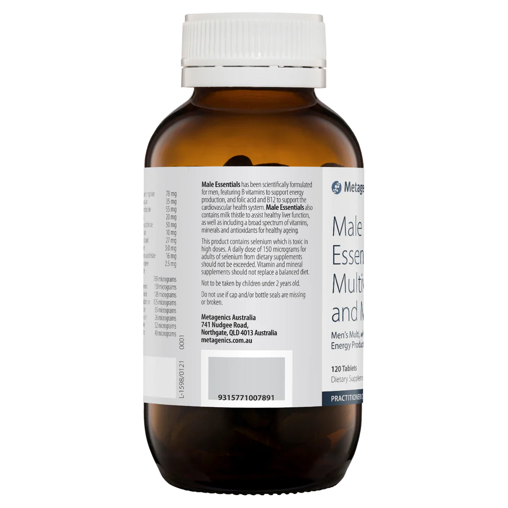 Male Essentials 120s – Matakana Pharmacy