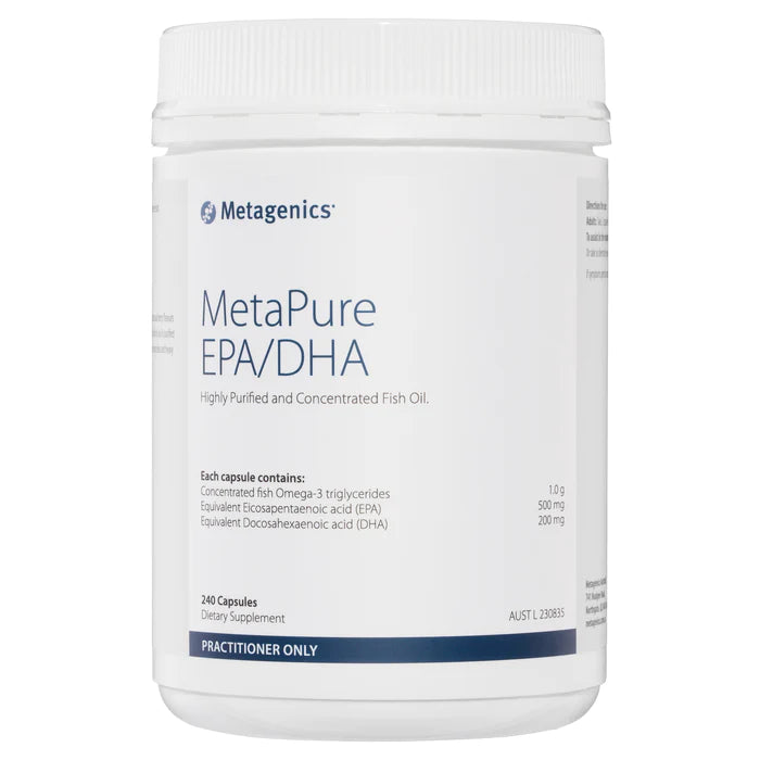 MetaPure EPA/DHA 240caps | Metagenics High Strength Fish Oil – Matakana ...