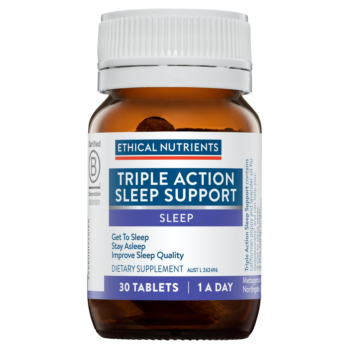 Triple Action Sleep Support 30 Tablets – Matakana Pharmacy
