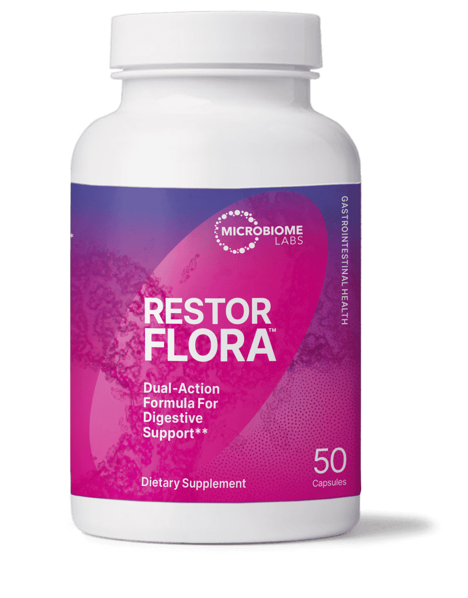 RestorFlora Probiotic Supplement 50 Caps - Digestive Health Support ...