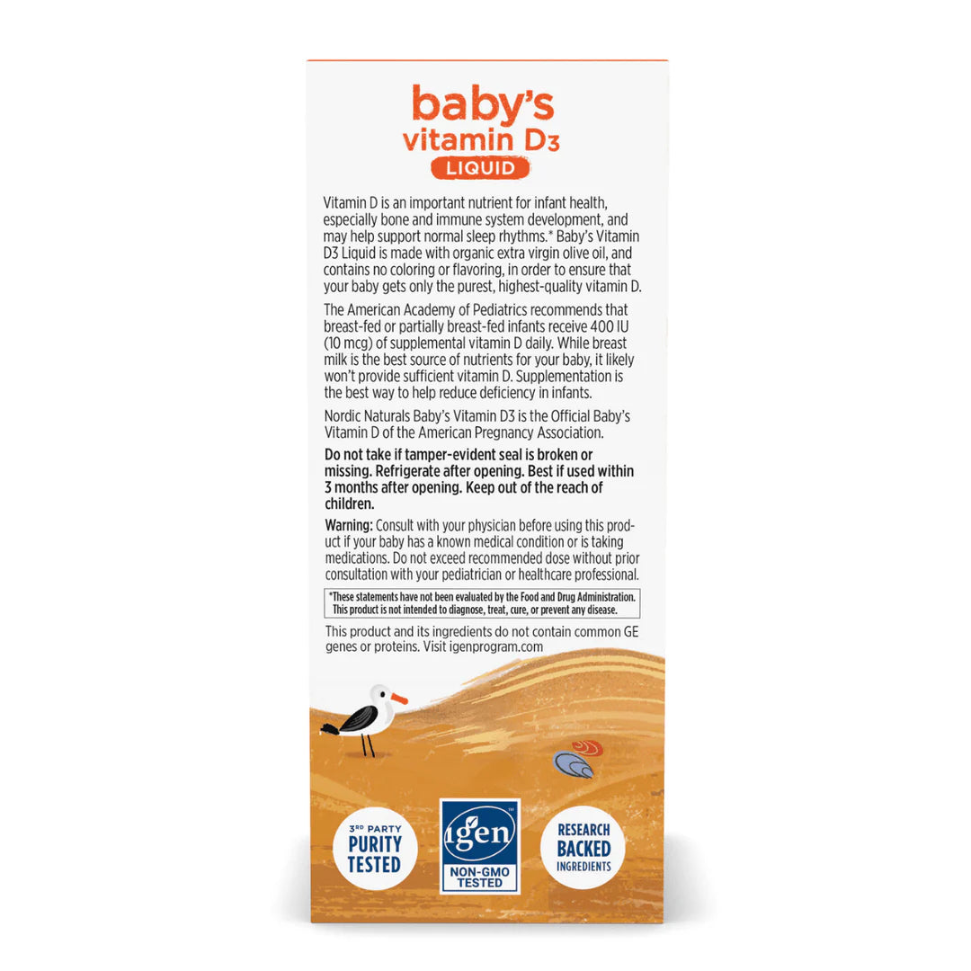Baby's Vitamin D3 Liquid Unflavoured 22ml – Matakana Pharmacy