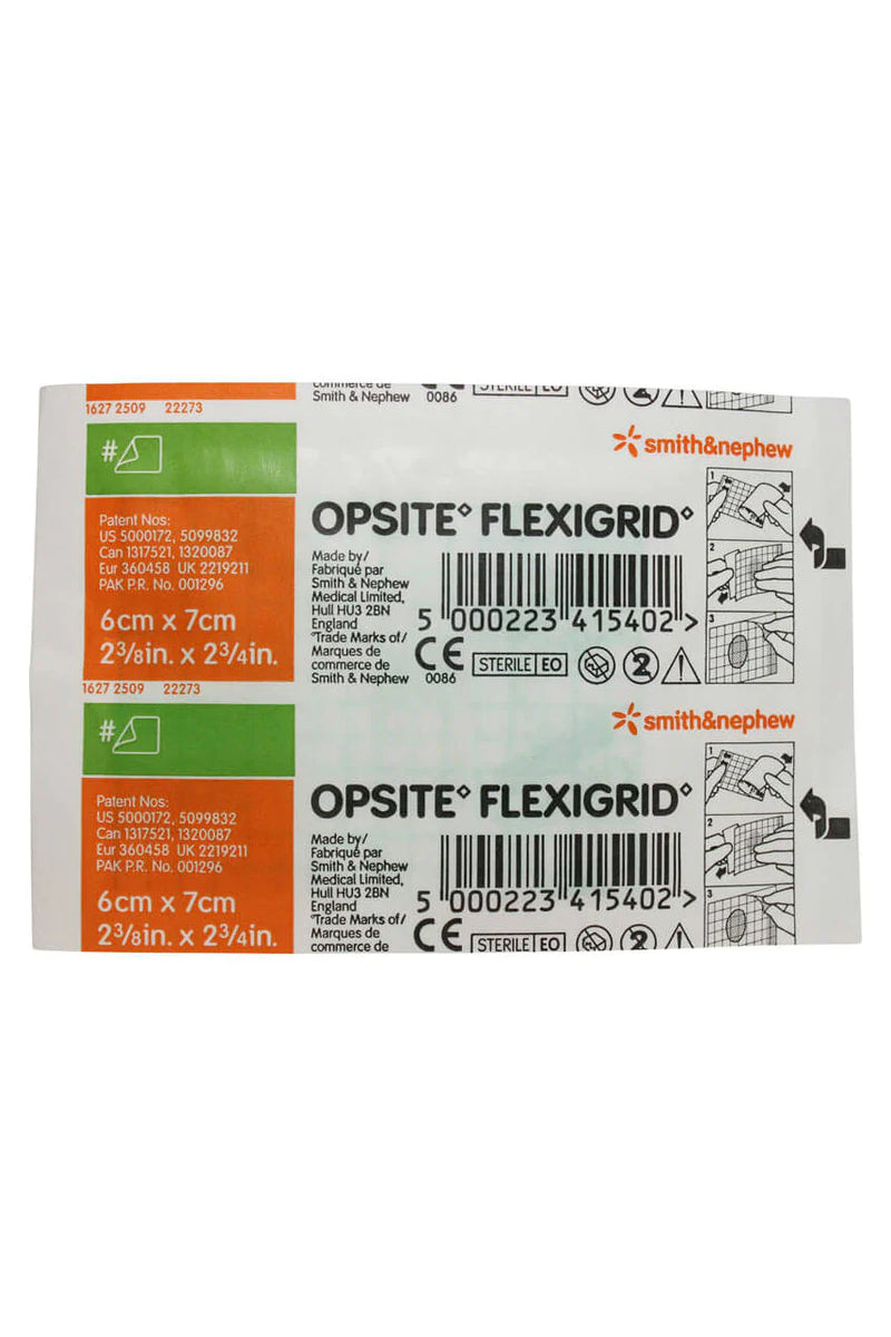 OPSITE Flexigrid 6x7cm SINGLE DRESSING – Matakana Pharmacy