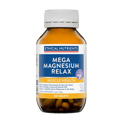 Mega Magnesium Relax 60 Tablets – Matakana Pharmacy