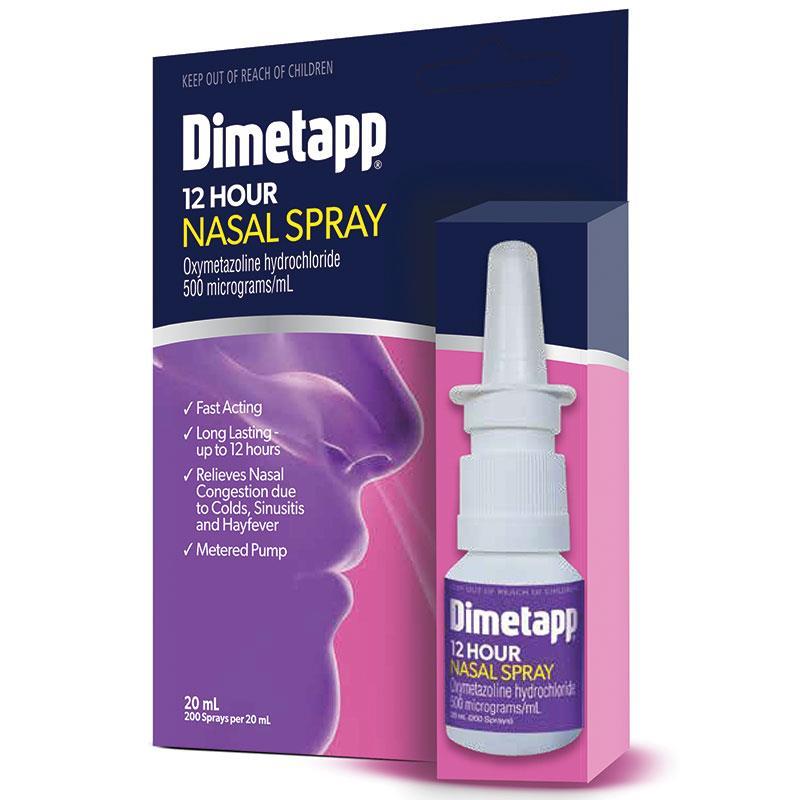 DIMETAPP 12Hr Nasal Spray 20ml – Matakana Pharmacy
