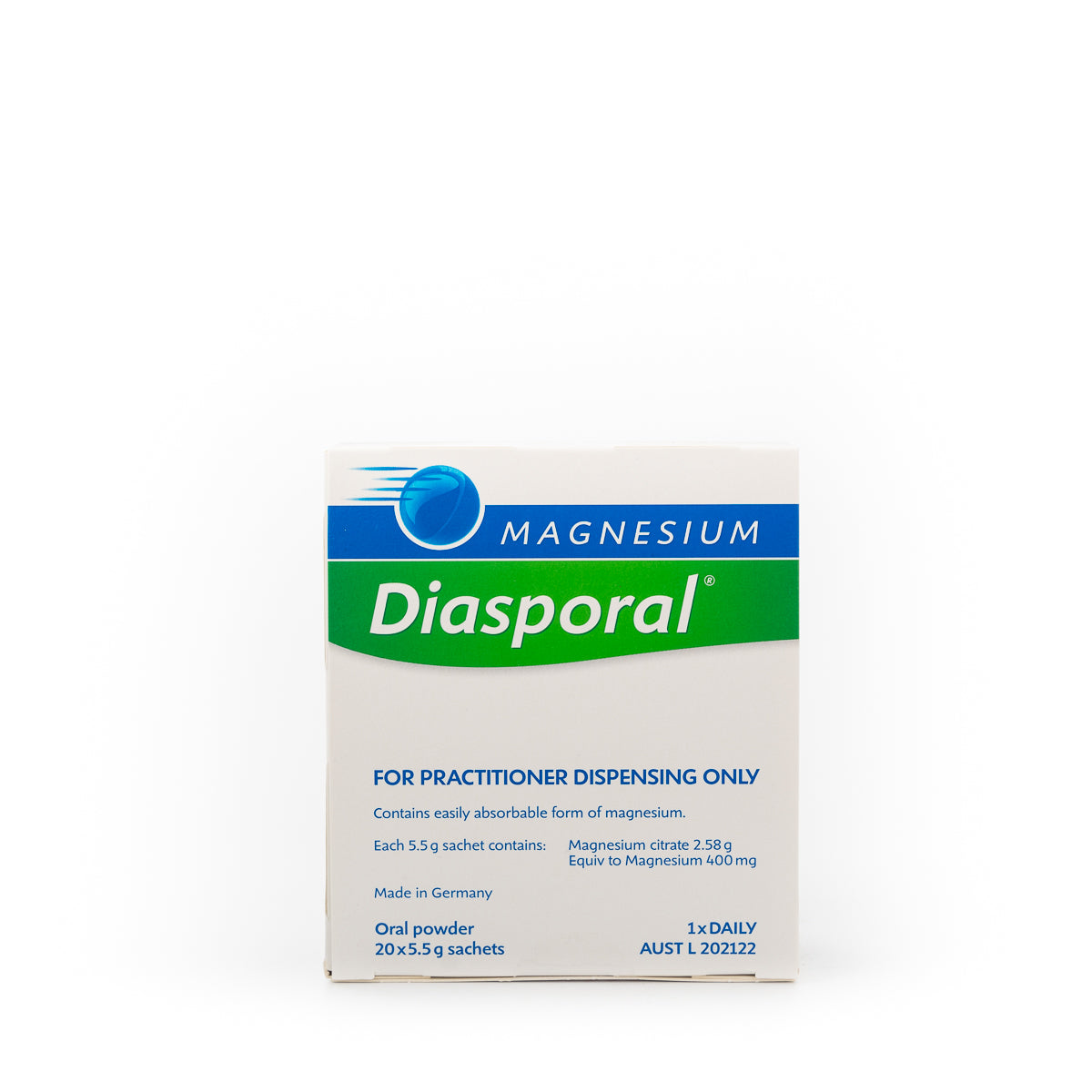 Magnesium Diasporal 20x5.5g Sachets – Matakana Pharmacy
